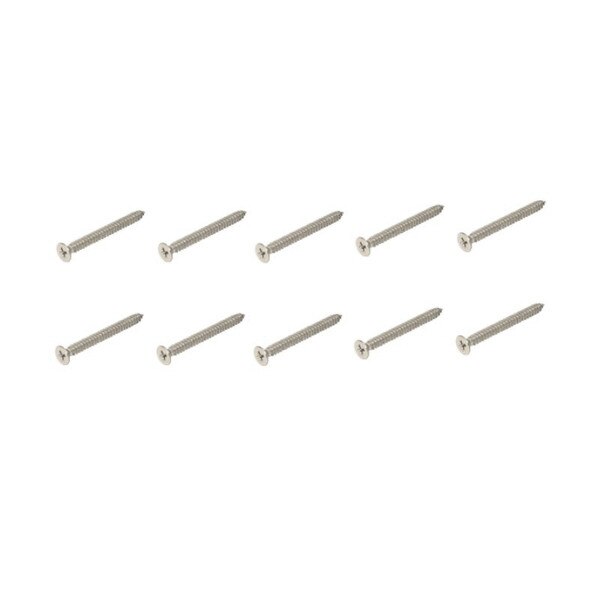 Wall Mount Backplate Screws 10-Pk Phillips Head #10 X 2" Long