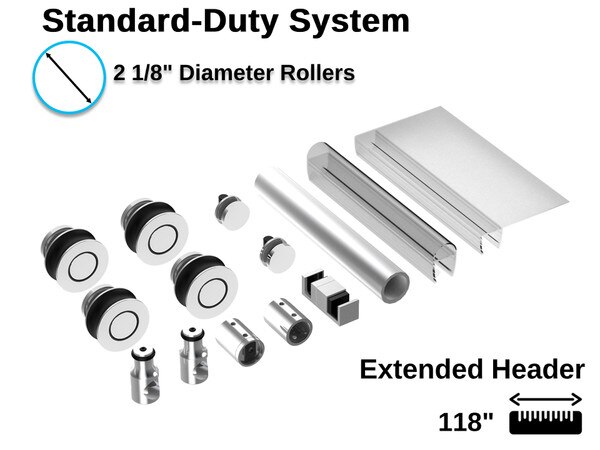 Quatro Standard EXT 118” Header Track