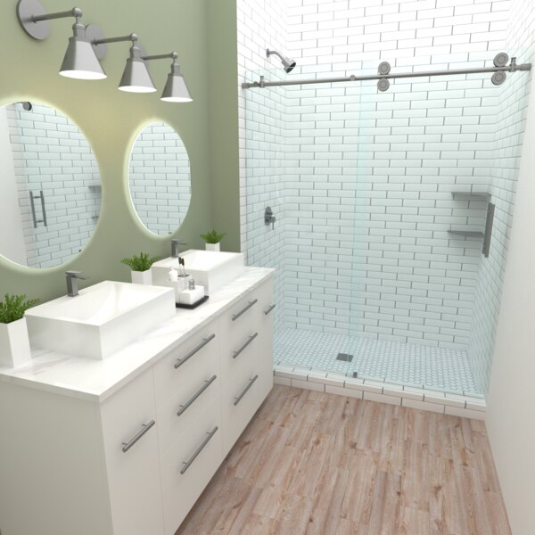 Quatro Standard Sliding System Brushed Nickel| Structure Glass Solutions