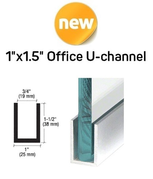144" Commercial "U" Channel | Structure Glass Solutions